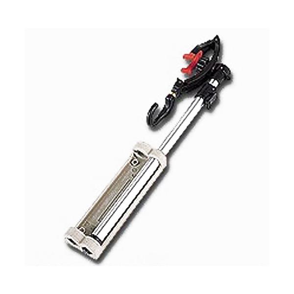 防波堤の小物釣り、サビキ釣りに、立ったままでも座ってもOK!腰の高さで竿の操作がラクラク。2本継ぎのパイプはレバー操作で高さ調整自由自在。取付はクーラーの側面にホルダーを超強力両面テープで貼り、あとは、受三郎を立てるだけ!体の正面で竿、リー...