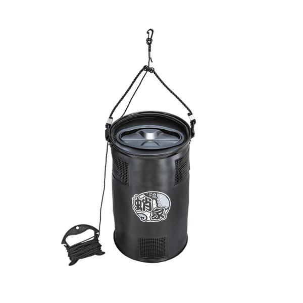 バレーヒル蛸家 ワンタッチタコ生け簀◆サイズ：直径240mm×高さ400mm◆付属品：吊り下げ補助用ロープ　7m★釣ったタコを素早く投入して釣果アップ！タコを入れやすく脱走しにくい、自動開閉式の投入口を採用することで、片手でタコの投入が可能...