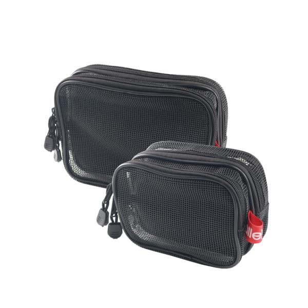 バレーヒル　VHメッシュポーチ　■サイズ：Lサイズ（190x145x60mm）★小物収納に便利なサイズ感のメッシュポーチ。2室構造で仕分けて収納が可能。ジッパータブを採用しているので開閉も楽々です。