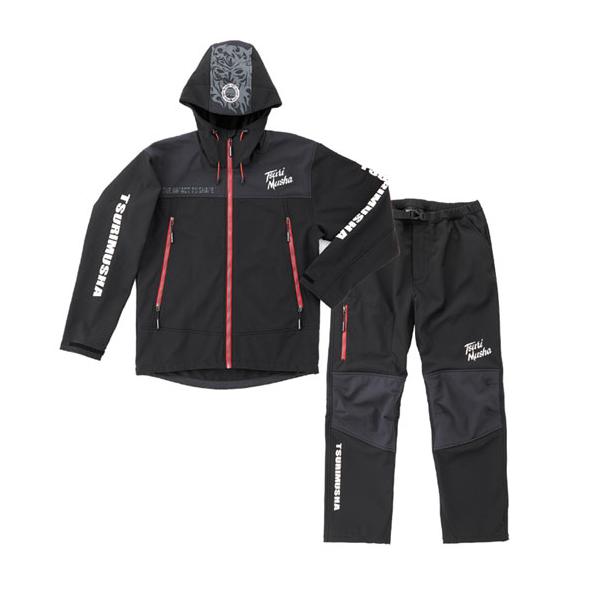 釣武者3Dストレッチウィンドガードスーツ　TM Ver◆サイズ：S・M・L・LL・3L・4L◆素材：ポリエステル 93％・ポリウレタン 7％★ ストレッチ防風素材を使用したジャケット＆パンツ・暴風雨フィルムをラミネートした 　3レイヤースト...