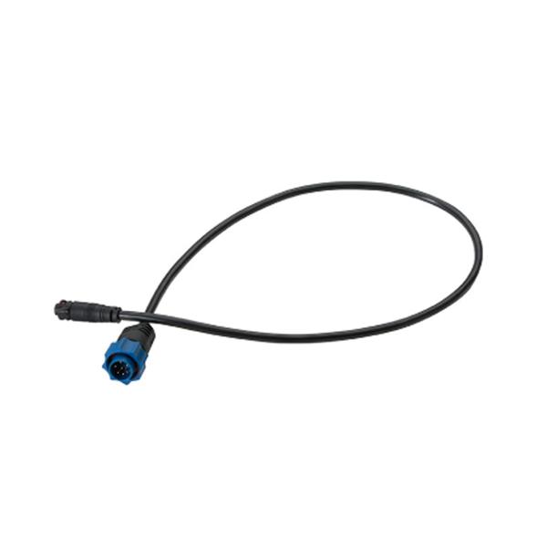 モーターガイド　変換アダプター　ローランス7ピン　【8M4004175】ブルー7ピントランスデューサーポートと適合。■適合モデルLOWRANCE・HDS Carbon・HDS Gen3・HDS Gen2・ELITE Ti・HOOK