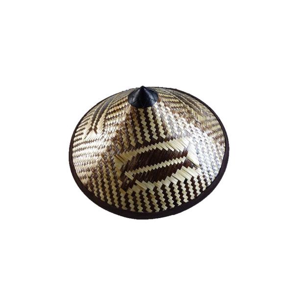 AJOK/味岡製帽竹笠745 魚 五徳付■サイズ：フリー　笠幅38cm★あらゆる釣りに涼しさバツグン