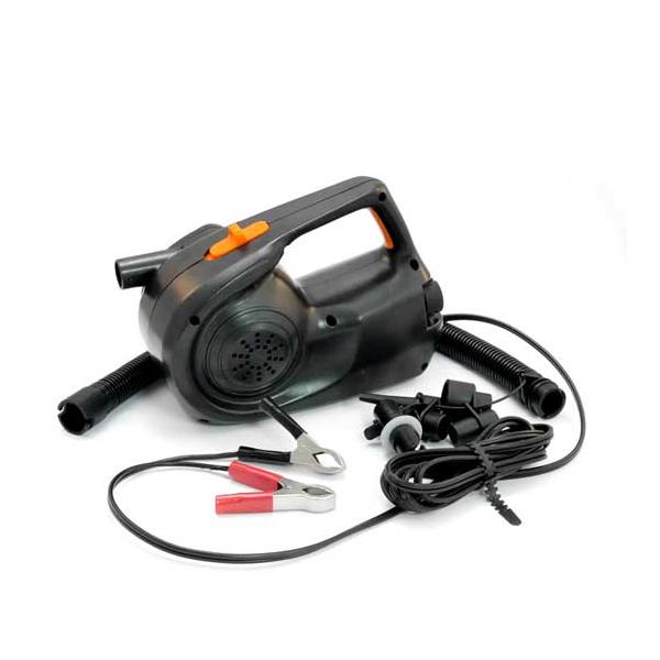 フーターズ　インフレータブルボート用パーツ電動ポンプ  DC12Vフローターやゴムボートにエアーを入れる電動ポンプ。バッテリーから電源を取りお使いいただけます。約7割程のエアーを入れる事が出来ます。その後は、高圧フットポンプにて充填してあげ...