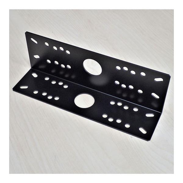 J-SPEC/ジェイスペックRAMマウント用ダブルマウントブラケット◆付属品：ブラケット本体のみ◆対応：RAMマウント製のT型トップマウント●1つRAMマウントに2台の魚探を取り付けることができるブラケットです。