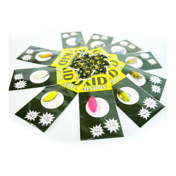 【10色各1枚セット】ディープパラドックスキッドダディ◆サイズ：1.2gキッドダディは●速度域はKID譲りで広く、オールレンジに対応してくれます。●放流されてすぐに大きめのシルエットを嫌がる状況や、 　シルエットを下げたいけれど波動は強くし...