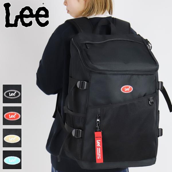 ◇商品：Lee(リー) スクエアリュック 320-4931◇ディティール：・サークルロゴとチャームがアクセントになったスクエアリュック。・容量32Lの大容量。普段使いやもちろん通勤、通学、旅行、スポーツシーンなど幅広く活躍！・リフレクター付...