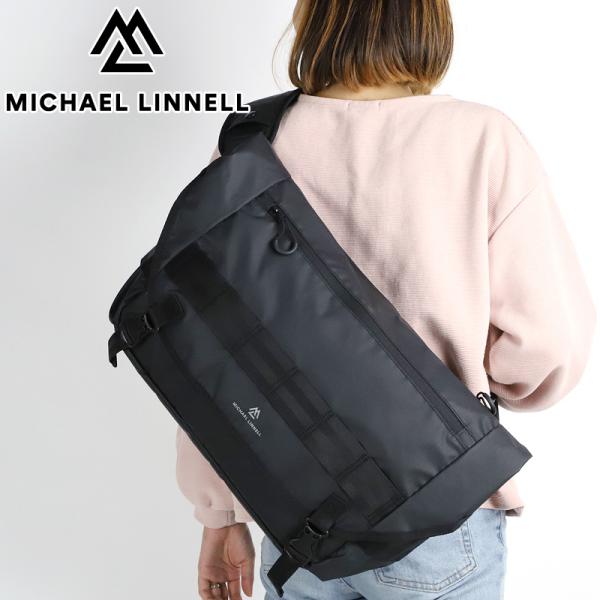 ■MICHAEL LINNELL(マイケルリンネル)　メッセンジャーバッグ　MLAC-26・軽量＆撥水＆耐久性を備えたタフさが魅力。幅広いシーンで活躍する都会的でオシャレなデザインのメッセンジャーバッグ。・ナイロン布に耐水圧 2000mm ...