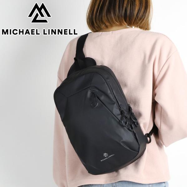 ■MICHAEL LINNELL(マイケルリンネル)　ボディバッグ　MLAC-30・軽量＆撥水＆耐久性を備えたタフさが魅力。幅広いシーンで活躍する都会的でオシャレなデザインのボディバッグ。・ナイロン布に耐水圧 2000mm 以上(一般的な傘...