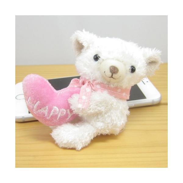 ちょこんとお座りした姿がかわいいCOBE！くりっとまん丸な瞳がかわいいcobecobe。カラーはホワイトで、少し笑っているようなコービーです。首元に巻いた淡いピンク地にホワイトのドット柄のスカーフがオシャレでしょ？両手に持っているのはスカー...