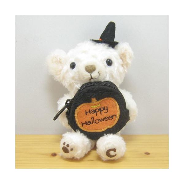 バッグのワンポイント！ハロウィンコービー　だっこポーチキーチェーン！くりっとまん丸な瞳がかわいいcobecobe。黒いハットをかぶってかわいい魔女に変身！そして、抱っこしているのは黒色の丸いポーチ。中央にはかぼちゃがデザインされていて『Ha...