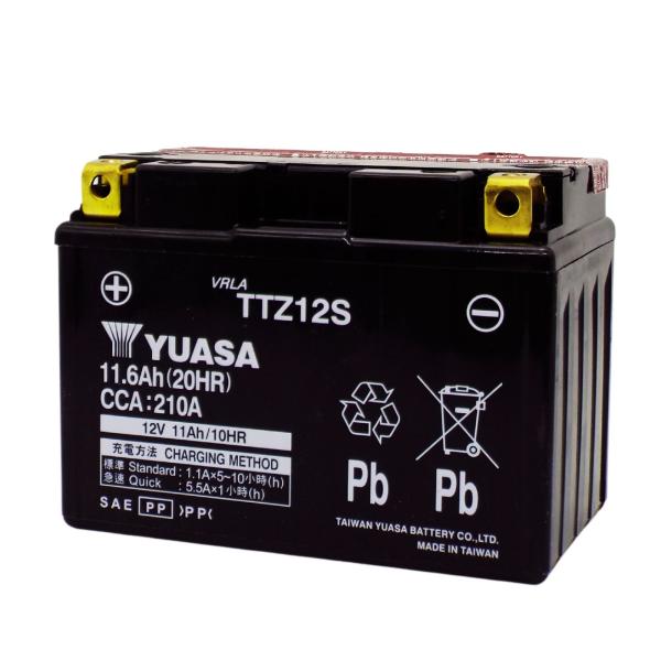 信頼のユアサです。液注入済み、初期充電済み、電圧チェック済みですので、即、利用可能です。パーフェクトパワー充電器付、デジタルテスター付、メッシュグローブ付の各セット品もございます。電圧：12V　サイズ(目安)：横幅150/奥行87/高110...