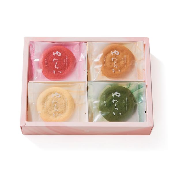 バターの自然な美味しさにより、それぞれ厳選された「きな粉」「抹茶」「苺」「ミルク」の素材が引き立つ美味しさをお楽しみいただけます。お祝いや埼玉土産にも喜ばれる人気銘菓です。お子様からご年配の方に幅広く愛されています。■内容：プレーン味4・抹...