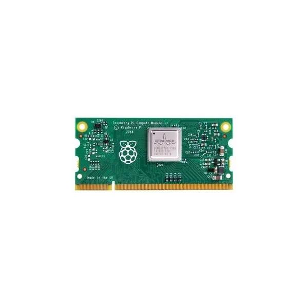 CM3+/32GB コンピューティング モジュールには、Raspberry Pi 3 Model B+ (BCM2837 プロセッサーと 1GB RAM) の機能と 32GB eMMC フラッシュ デバイス (Pi の SD カードに相当)...