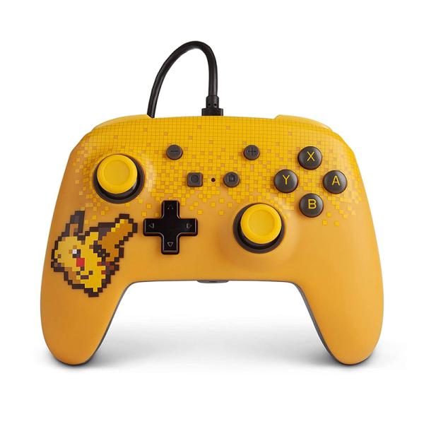 PowerA Wired Controller Pixel PikachuNintendo Switch ニンテンドー スイッチPowerA社のスイッチ用コントローラー 有線ピクセル ピカチュウがデザインされてます。●Nintendo Sw...