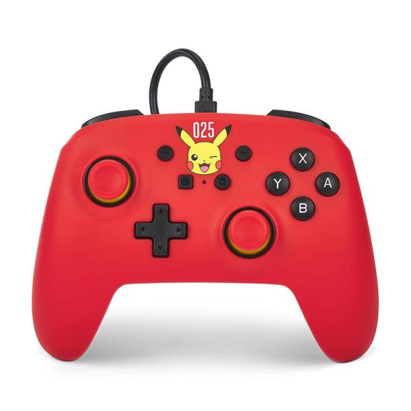 PowerA Nintendo Switch Controller WiredPokemon Laughing PikachuNintendo Switch ニンテンドー スイッチPowerA社 スイッチ用 コントローラー 有線●Ninte...