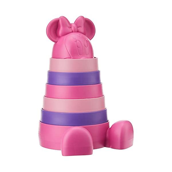 Green Toys Disney Baby Minnie Mouse Stacker愛らしいミニーマウスをテーマにしたトッパーとベースが付いています。ミニーマウス スタッカーは安全で、指を挟む可能性のある鋭いエッジ、小さな部品、連結部分は...