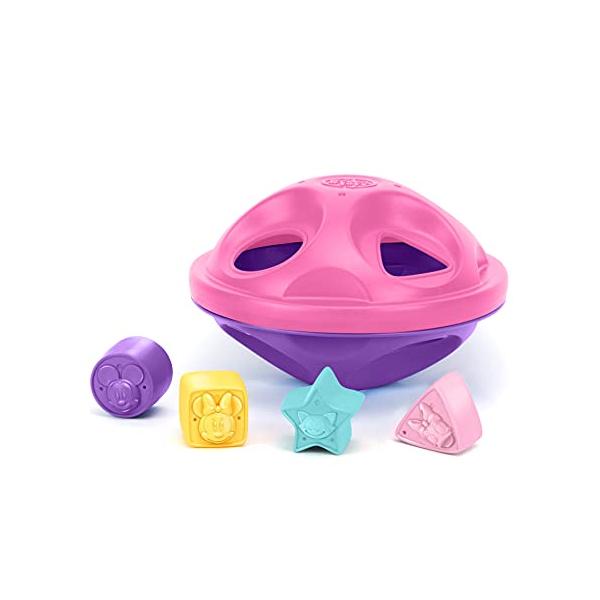 Green Toys Disney Baby Minnie Mouse &amp; Friends Shape Sorterクラシックなおもちゃをより安全で遊び心のあるものにし、お気に入りのディズニー キャラクターを形にしています。鋭いエッ...