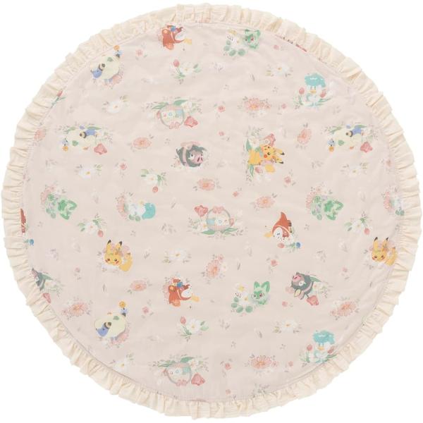 ポケモン オフィシャルショップ ポケモンセンターのオリジナル商品！エッグハントをテーマにしたグッズが登場！キルティング加工がされている、ピクニックラグだよ！厚手のブランケットとしても、使えるよ♪クリーム色のフリルがかわいいね！◆ポケモンセン...