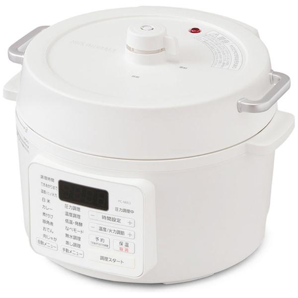 アイリスオーヤマ｜IRIS OHYAMA ＩＲＩＳ　２８６２２４　電気圧力鍋　３．０Ｌ PC-MA3-W[商品名]　ＩＲＩＳ　２８６２２４　電気圧力鍋　３．０Ｌ PC-MA3-W[型番]　PCMA3W[メーカー]　アイリスオーヤマ｜IRIS...