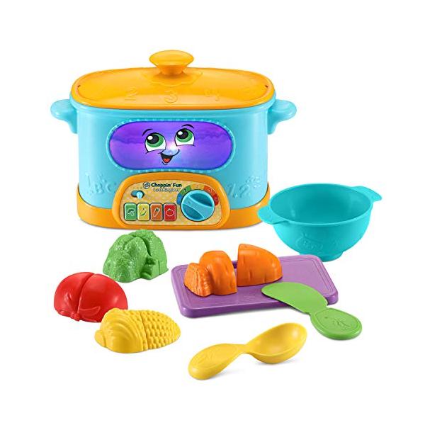 ◆半分に4つのスナップ離れた野菜を切ってポットに落とし、サウンドエフェクトを聴き、フレーズを学び、数え付けます。◆4つの野菜ボタンが野菜の食べ物と色を記述し、おかしなメロディーを演奏し、虹色のスープのようなレシピを提案します。◆食べ物、色、...