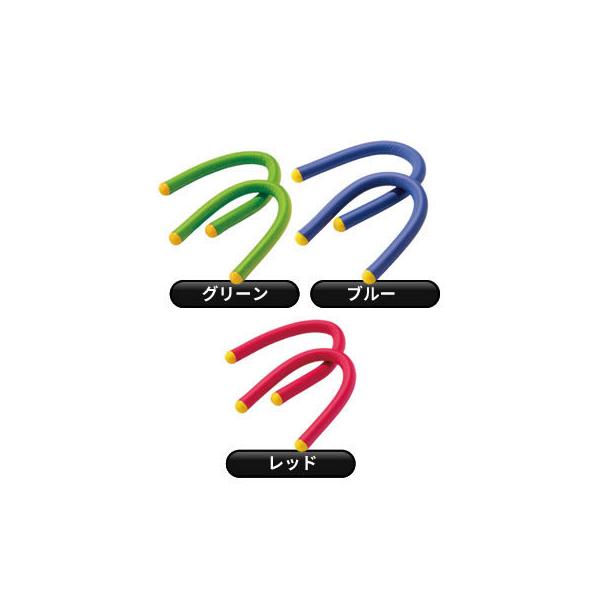 自由にまがり、用途多々の「くねローゼ　2本セット　（グリーン・ブルー・レッド色あり）」です。スマホスタンド、ビンのフタ開け、タオルノクリップ、カーテンタッセル、箸置き、などなど昨今の世情から、触りたくないドアレバーの開閉や、エレベーターのボ...