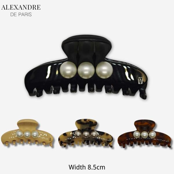 【Alexandre de Paris / アレクサンドル ドゥ パリ】フランスを代表する高級ヘアアクセサリーブランド。職人の手仕事により丁寧に仕上げられた、美しさと機能性を兼ね備えた逸品です。■ ヴァンドームクリップ（Mサイズ）ブランドを...