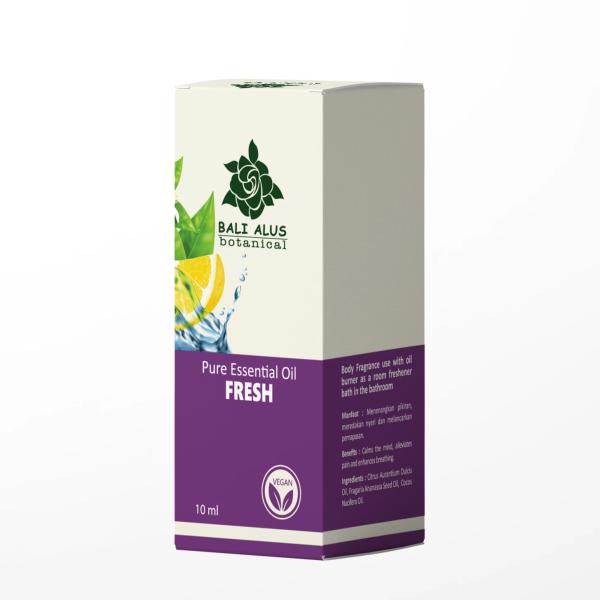 Bali Alus バリアルス　エッセンシャルオイル　10ml　Fresh フレッシュインドネシアでフェイスケアやボディケア商品を展開するBali Alus バリアルスのエッセンシャルオイルです。爽やかな柑橘系の香りが、一日の始まりに活力を...