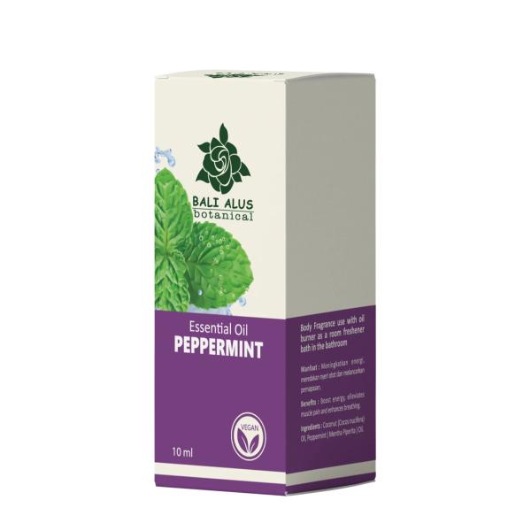Bali Alus バリアルス　エッセンシャルオイル　10ml　Peppermint ペパーミントインドネシアでフェイスケアやボディケア商品を展開するBali Alus バリアルスのエッセンシャルオイルです。爽やかなペパーミントの香り。【香...