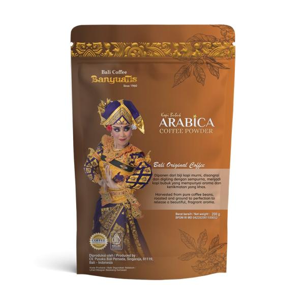BanyuaTis バニュアティス バリコーヒー Arabica アラビカ Powder Foil パウダー フォイル 200g 海外直送品インドネシア バリ島のコーヒー製造販売会社であるCV. Pusaka Bali Persadaのブラ...