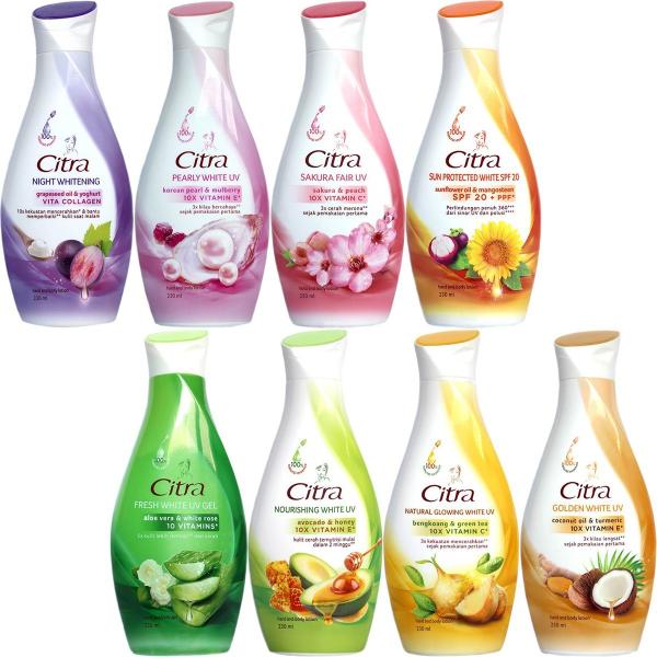 バリ島で大人気のCitra チトラ ハンド＆ボディローションが新しくなりました！内容成分はグレードアップしています。以前から人気のある肌を美しく潤いを与える成分を中心に新タイプは８種類1.パール＆マルベリー　Pearly White UV2...