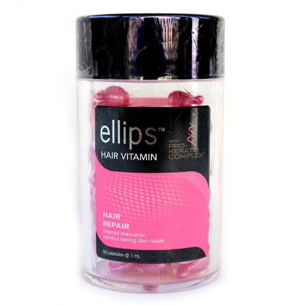 ellips エリプス エリップス ヘアビタミン バリ島 お土産 人気 ナンバー1 洗い流さないトリートメント プロケラチン配合 50粒入ボトル通常のヘアビタミンとの違いは、Pro-Keratin Complex プロケラチンが配合されてい...