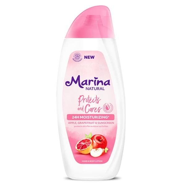 Marina マリナ Natural ナチュラルシリーズ ハンド ボディローション 500ml Protects &amp; Cares プロテクツ ＆ ケアーズ 海外直送品Marinaを代表する看板商品でインドネシアでは1、2を争う人気の...