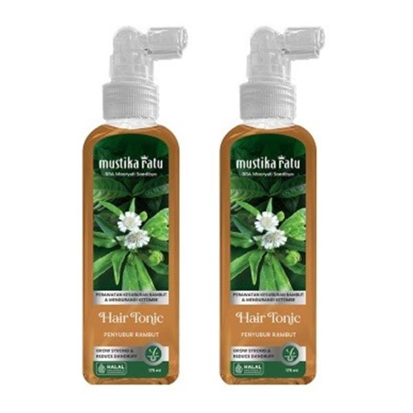 王族の女性のために専門家の優れた知識を結集して作られた美容と健康のためのジャムウレシピその洗練された知識から生まれたムスティカ ラトゥ　ヘアトニック　175ml × 2本セット・キーネやウランアリンの葉からなるハーブの成分が、疲れた髪に艶と...