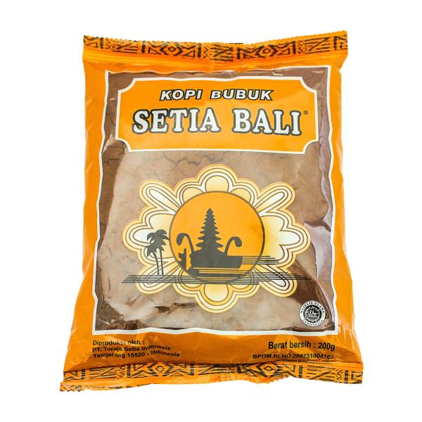 SETIA BALI スティアバリ バリコーヒー プラスチックバッグ パウダー 200g 海外直送品主にトラジャコーヒーを製造しているPT.Toraja Setia Indonesiaが作るバリコーヒーです。ロブスタ種を使用。【内容量】20...