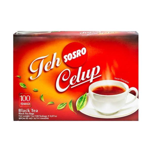 Sosroのストレートティー Teh Asli　ティーバッグ Teh Celup タイプインドネシア 西ジャワ州の広大な農園で栽培された茶葉を使用渋みが少なく口当たりのいいサッパリとした味わい【内容量】100 teabag入り (295g)...