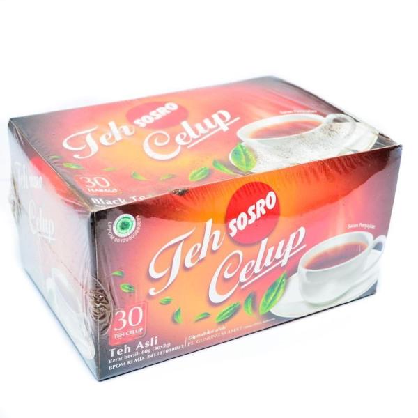 Sosroのストレートティー Teh Asli　ティーバッグ Teh Celup タイプインドネシア 西ジャワ州の広大な農園で栽培された茶葉を使用渋みが少なく口当たりのいいサッパリとした味わい【内容量】30 tea bag 入り (95g)...