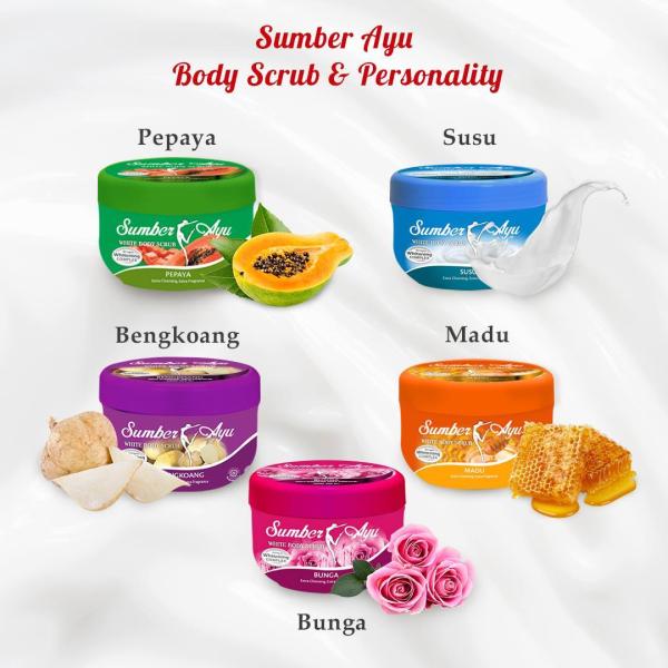 Sumber Ayu スンブルアユ　White Body Scrub ボディスクラブ　250ml　海外直送品フェミニンウォッシュで有名なSumber Ayu スンブルアユですが実は1998年にボディスクラブ ルルールマンディを販売したのが始...