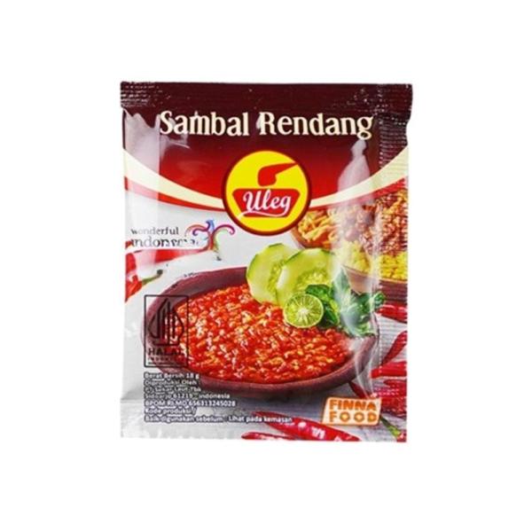 Uleg ウレグ　Sambal Rendang サンバル ルンダン　パウチ小袋 使い切りタイプ　１０袋入りサンバルは、チリソースの一種でインドネシア料理やマレー料理などによく用いられるスパイシーな辛味調味料です。【内容量】 小袋 使い切りタ...