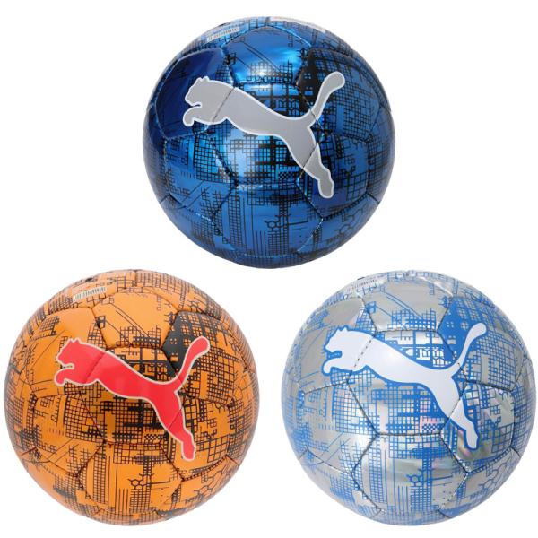 カラー：01/ウルトラブルー×プーマブラック×グレーエコーサイズ：5号球素材：人工皮革特徴：トレーニングやレクリエーションに最適な、手縫い仕上げの高品質サッカーボール。耐久性とデザイン性を兼ね備えたTPU素材に、メタリックホログラム加工を施...