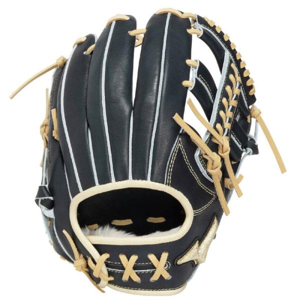 素材：受球面／背面：天然皮革（牛革）ポジション：内野手用カラー：2980/Dブルー×ブロンド特徴：ジュニア軟式のトップ層向けグラブ！・ジュニア軟式用最高峰の軽量感×操作性・より上質な風合いの新皮革採用の人気のコンビカラー■サイズS/120-...