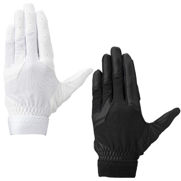 素材：平側素材：合成皮革甲側素材：合成繊維、合成皮革カラー：10/ホワイト×ホワイト90/ブラック×ブラック特徴： 守備手袋に最も大事な『3つの〜そう』をすべて再現した、まず手に取って欲しい1枚！■汗のこもりやすい手の平中央部に、通気性の高...