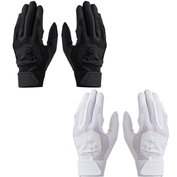 素材：合成皮革、ポリエステル、ポリウレタン カラー：001/Black/Black/Black100/White/White/White特徴：ウォッシャブル対応　高校野球対応馴染みの良い合成皮革を採用したバッティンググローブ立体成型：手の構...