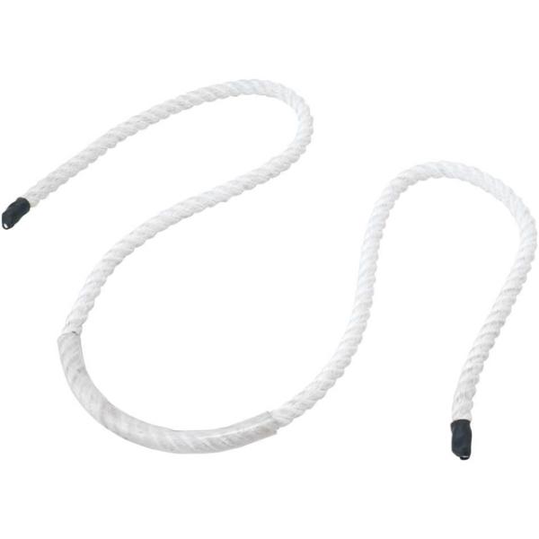 サイズ：18mm径(ロープ)、2.5m(全長)重量：745g特徴：745ｇの太縄ロープでパワーアップ。極太トレーニングロープ。今までのとびなわの効果に筋力パワーアップ効果をプラスした、画期的なジャンピングトレーナーです。※ご注文前に必ずお読...