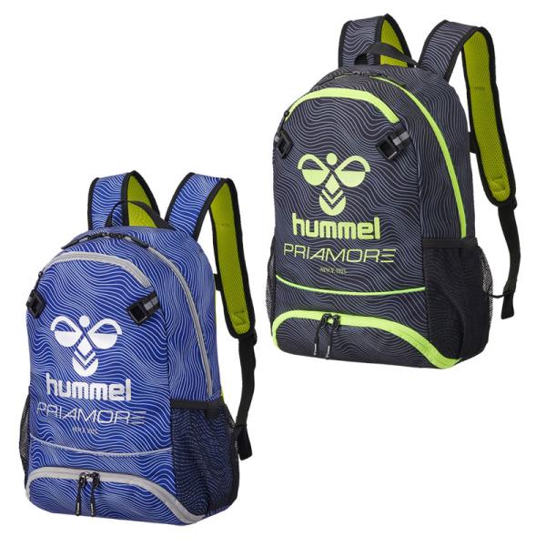 素材：合成繊維サイズ：高さ44×長さ29×幅19cm容量約22Lカラー：7092/ネイビー×グレー9032/ブラック×Lイエロー特徴：ジュニアサッカーに必要な全ての荷物がひとまとめ。外付けボール収納でメイン収納の容量確保、小学校低学年から高...