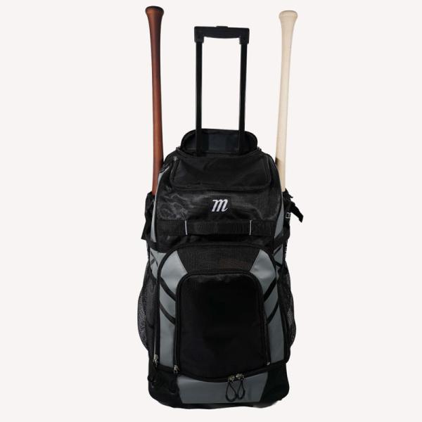 素材：ポリエステルサイズ：63×34×29cm（約62L）カラー：BK/ブラック特徴：キャッチャーギアに加えてヘルメット、グローブを収納できます・貴重品を安全に収納できるポケット・フェンスに掛けやすいプラスチック製フック・しっかり固定できる...