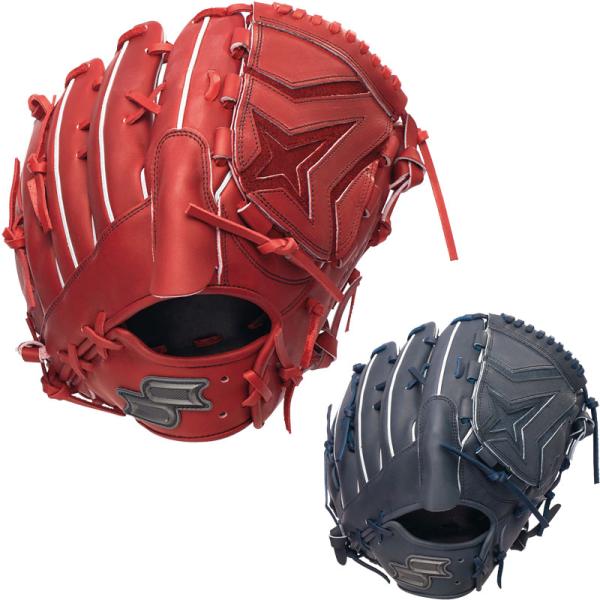 素材：天然皮革製ポジション：ピッチャー用カラー：48G/RブラウンG71G/NブラックG特徴：SBNバックをバックスタイルに採用したシリーズ。レングス:6Lウェブ:スターバスケットVII縫い糸:ブラックベルト裏:Sパッド※ご注文前に必ずお読...