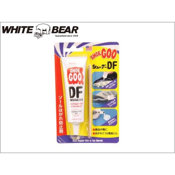 内容量：50g　カラー：無色透明　特徴：ディフェンダーという意味を持つ「シューグーＤＦ」。　　サッカーや野球スパイク、スノーボードブーツなどのアッパーとソールの隙間に塗って、ソール剥がれの原因となるゴミ、水、小石などがソールとアッパーの間に...