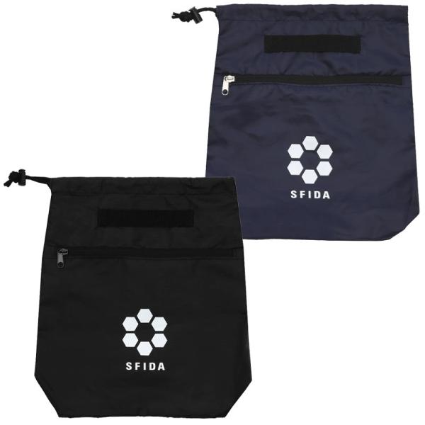 素材：210D ポリエステルオックス/ポリエステル 100％カラー：BLK/ブラックBLU/ブルーサイズ：24×36×10cm（底マチ付き）特徴：簡易シューズケースながら小物ポケット付きで便利。平らに折り畳み収納可能な設計はコンパクトでスマ...