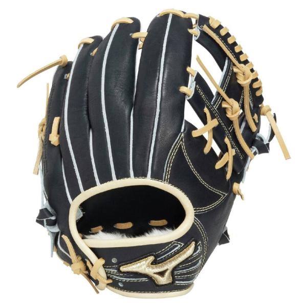 素材：受球面／背面：天然皮革（牛革）ポジション：内野手用カラー：2980/Dブルー×ブロンド特徴：ジュニア軟式のトップ層向けグラブ！・ジュニア軟式用最高峰の軽量感×操作性・より上質な風合いの新皮革採用の人気のコンビカラー■サイズS/120-...