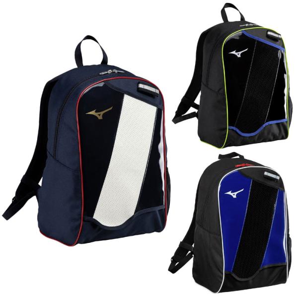 素材：ポリエステル（裏加工PU）、合成皮革（PUエナメル）カラー：86/ネイビー×レッド92/ブラック×ロイヤルブルー94/ブラック×イエロー特徴：少年野球エントリー層に人気の23L。野球人生最初の相棒に。リフレクター(反射材)付き。バッグ...